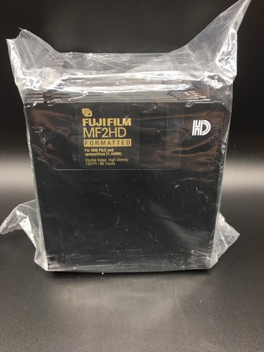 FujiFilm MF2HD 3.5 Floppy Disks Formatted For IBM And Compatibles 2 ...