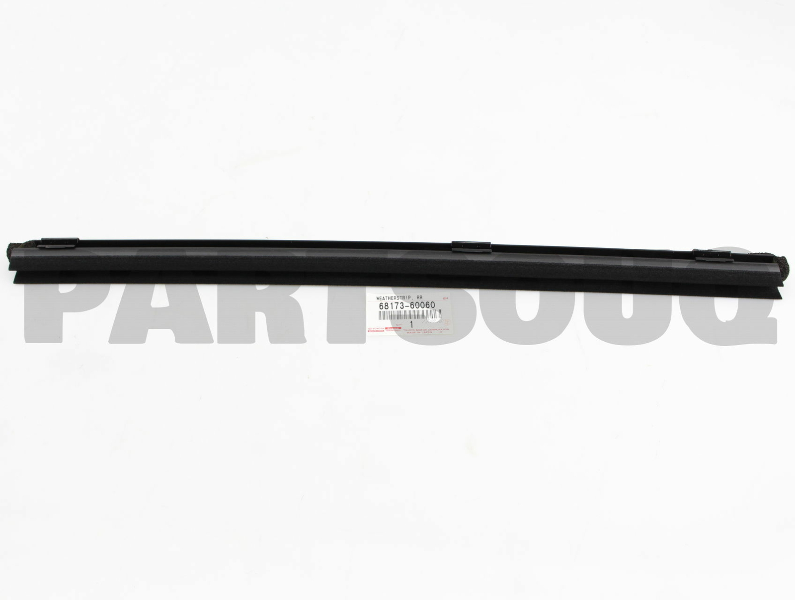 6817360060 Genuine Toyota WEATHERSTRIP, REAR DOOR GLASS, INNER RH 68173 ...