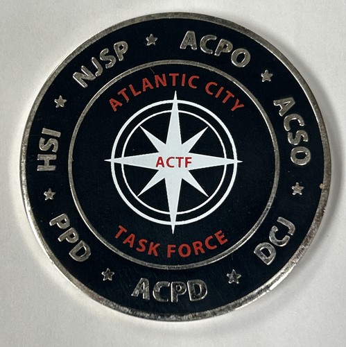 Original NJSP Atlantic City Police Department NJ Task Force Challenge ...