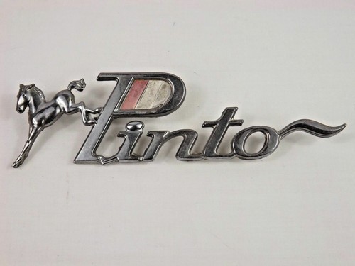 FORD PINTO CAR EMBLEM ORNAMENT SIDE EMBLEM METAL HORSE | eBay