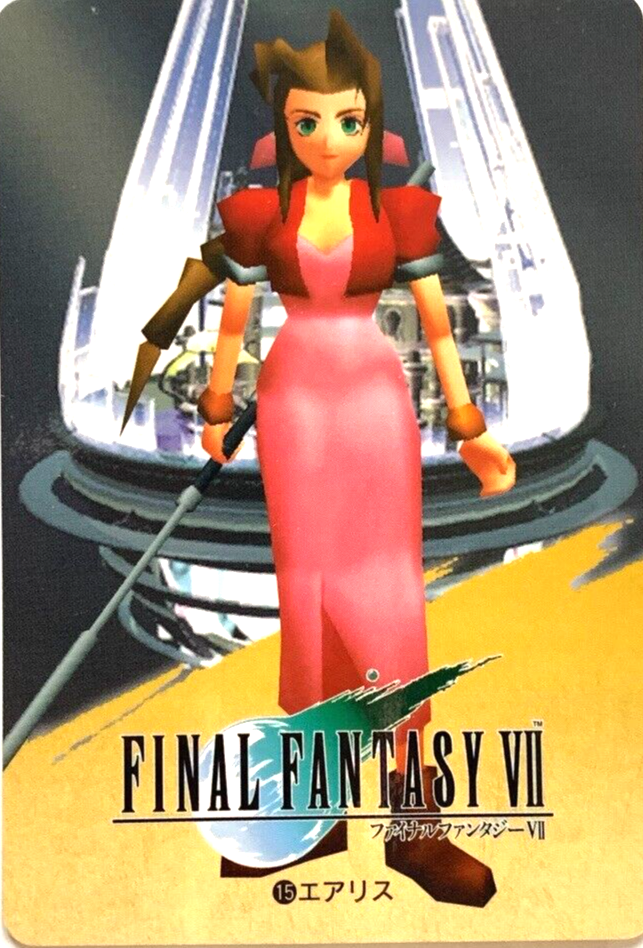 Aerith Gainsborough FINAL FANTASY VII FF7 SQUARE japanese card Japan No ...