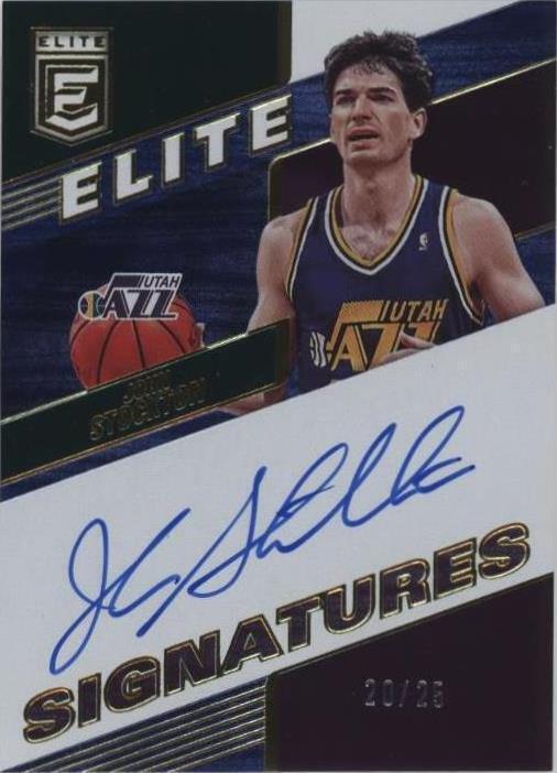 2022-23 Donruss Elite - Elite Signatures John Stockton #ES-JST Blue /25 ...