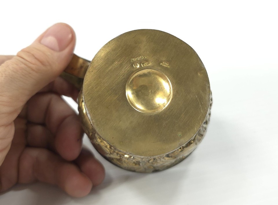 Greek ZOARTAS Gilt Sterling Silver Repousse' Vapheio Cup | eBay