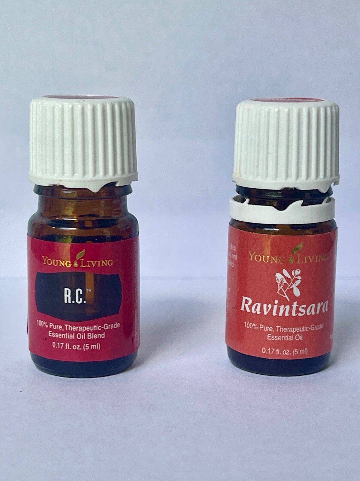 Young Living R.C. & Ravintsara 5 ml Essential Oils ~ Opened ~ read ...