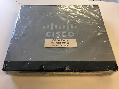 Cisco Linksys RV016 16-Port 10/100 Wired VPN Router - New open box ...