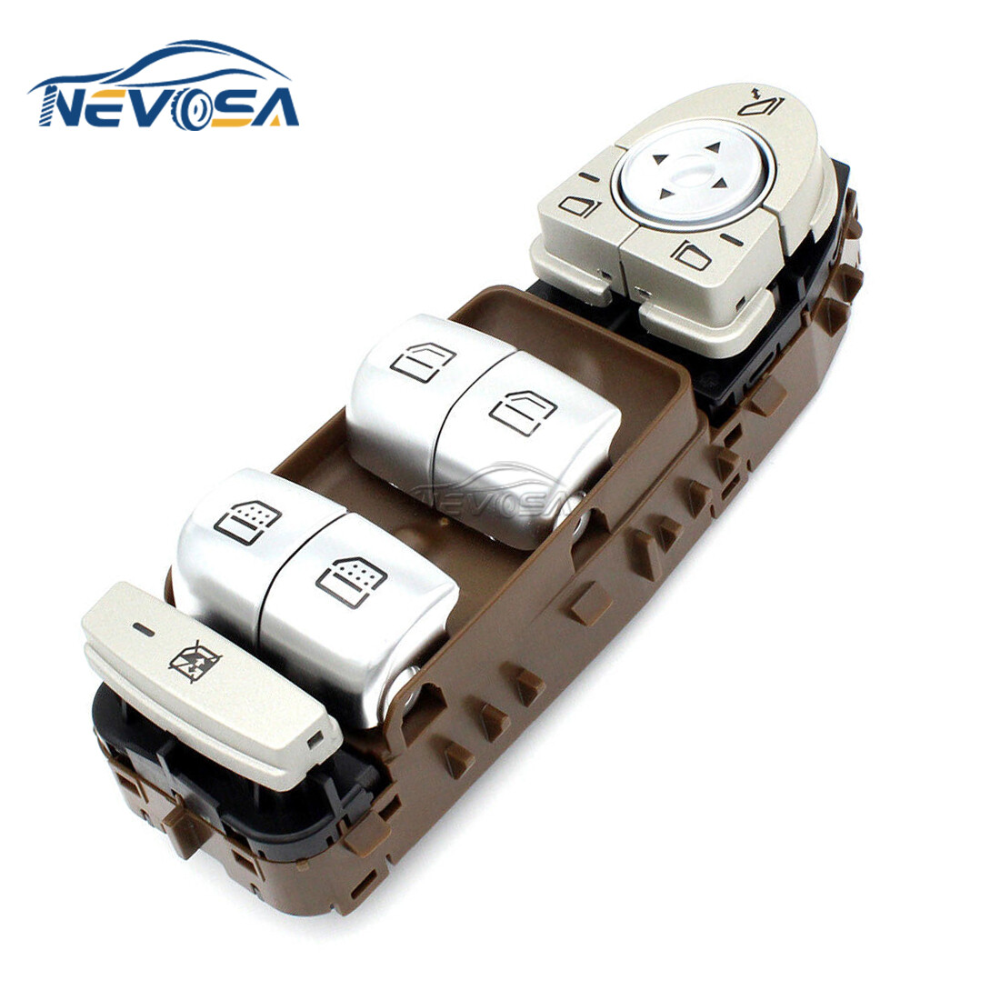 Brown Front Left Power Window Switch 2139054803 For Benz E-Class W213 ...