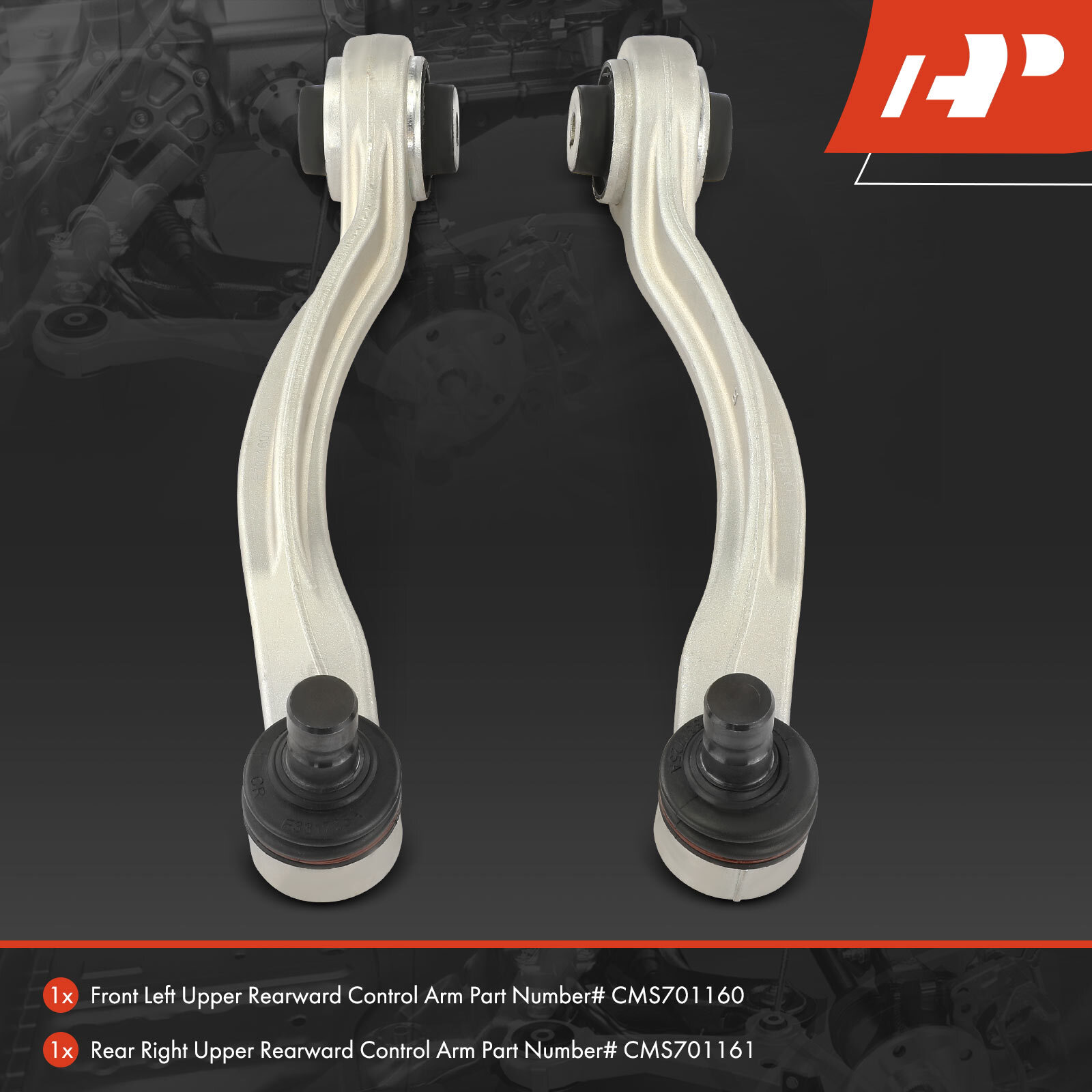 A-Premium 2x Front Upper Rearward Control Arm w/Ball Joint for Audi Q5 ...