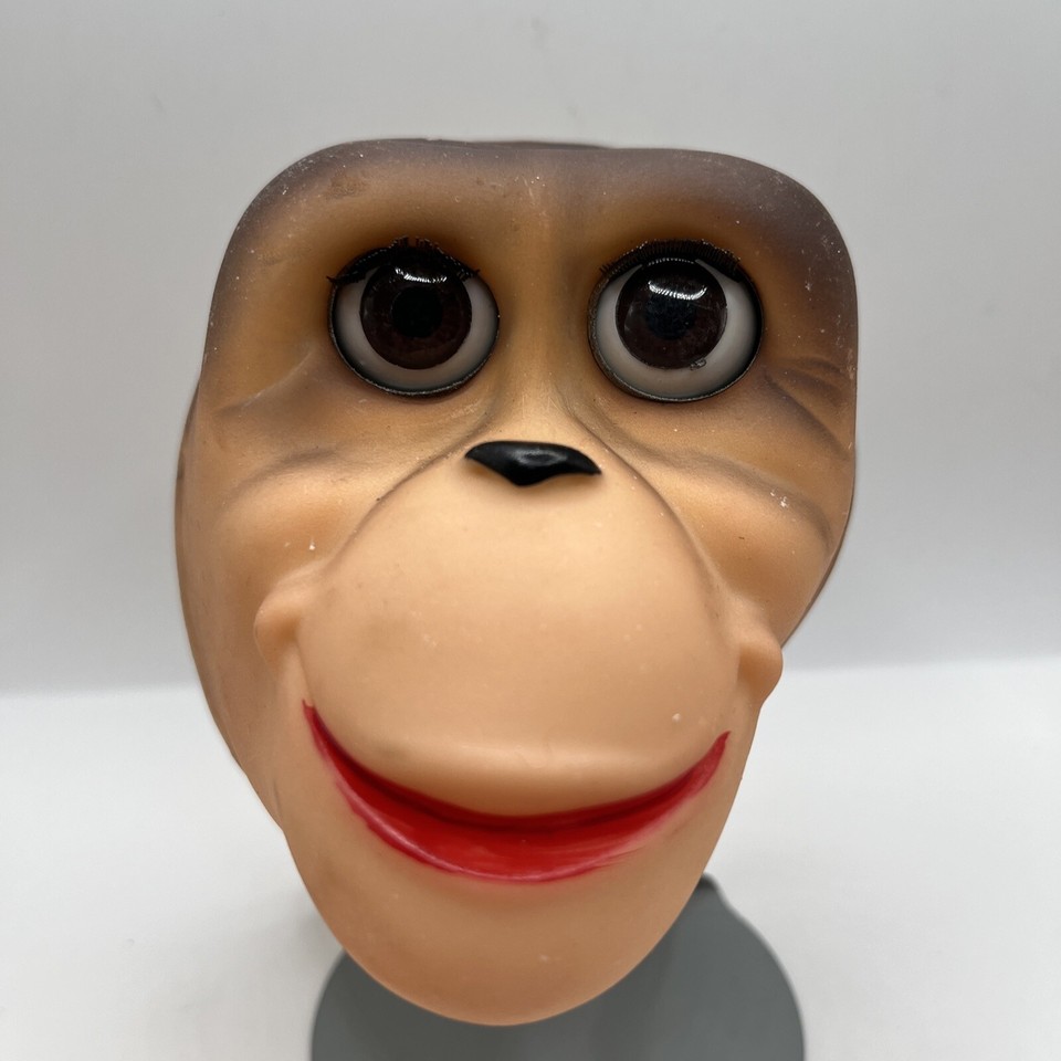 Doll Chimp Monkey Head Hands Feet Ears Craft Parts Vintage Japan Rubber ...