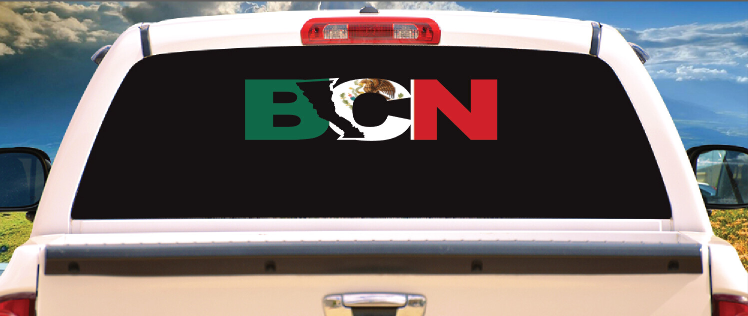 Baja California letters Decal Car Window Laptop Map Vinyl Sticker ...