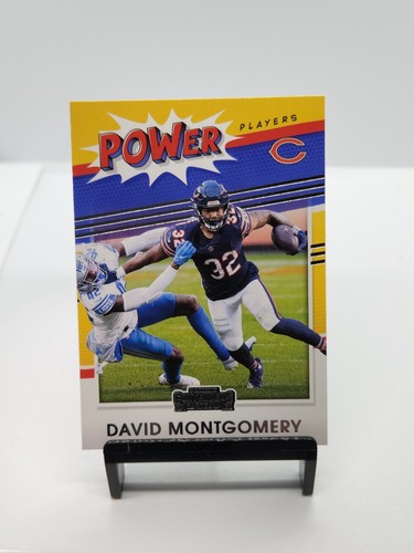 2021 Panini Contenders David Montgomery Power Players Chicago Bears #PP ...