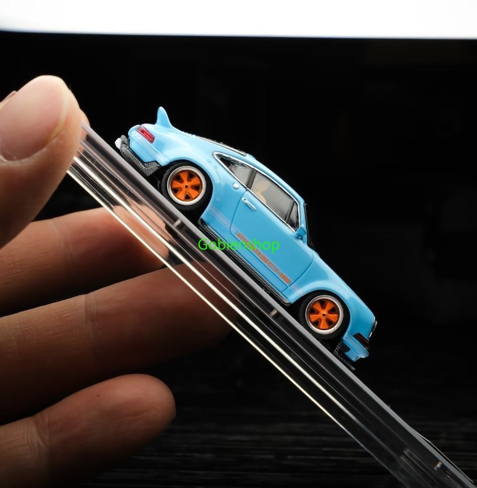 GB Zincit 1:64 Blue 911 964 Singer DLS Sports Model Diecast Collect Car ...