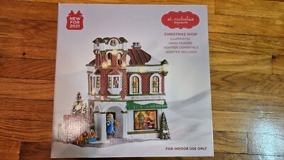 St Nicholas Square Christmas Village Snow Christmas Shop Adapter ...
