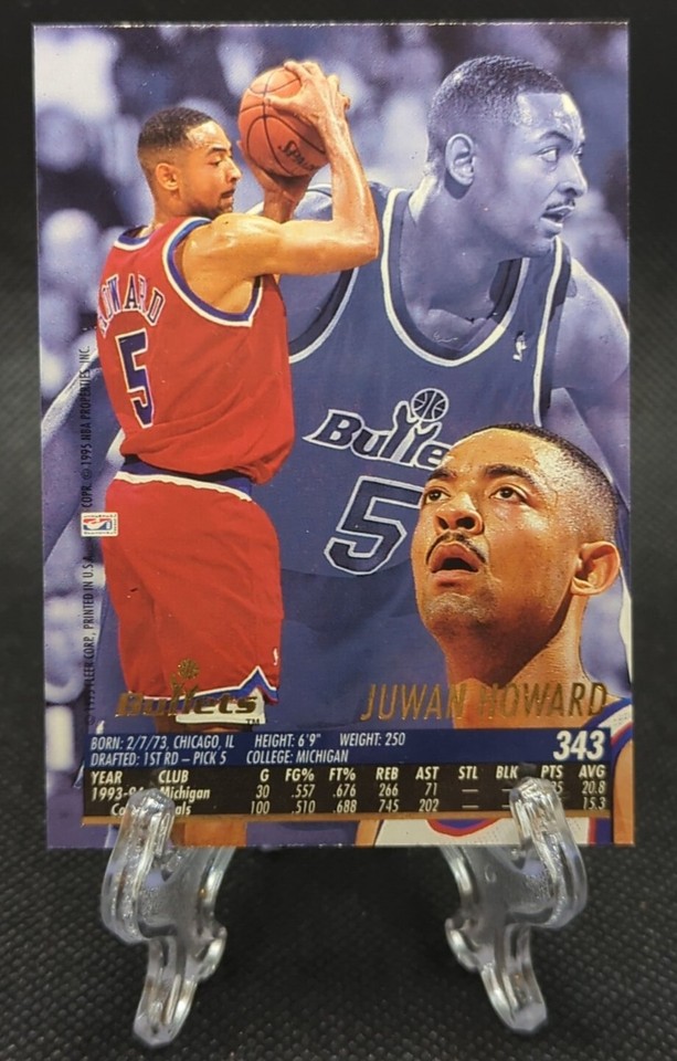 1994-95 Ultra Washington Bullets Basketball Card #343 Juwan Howard ...