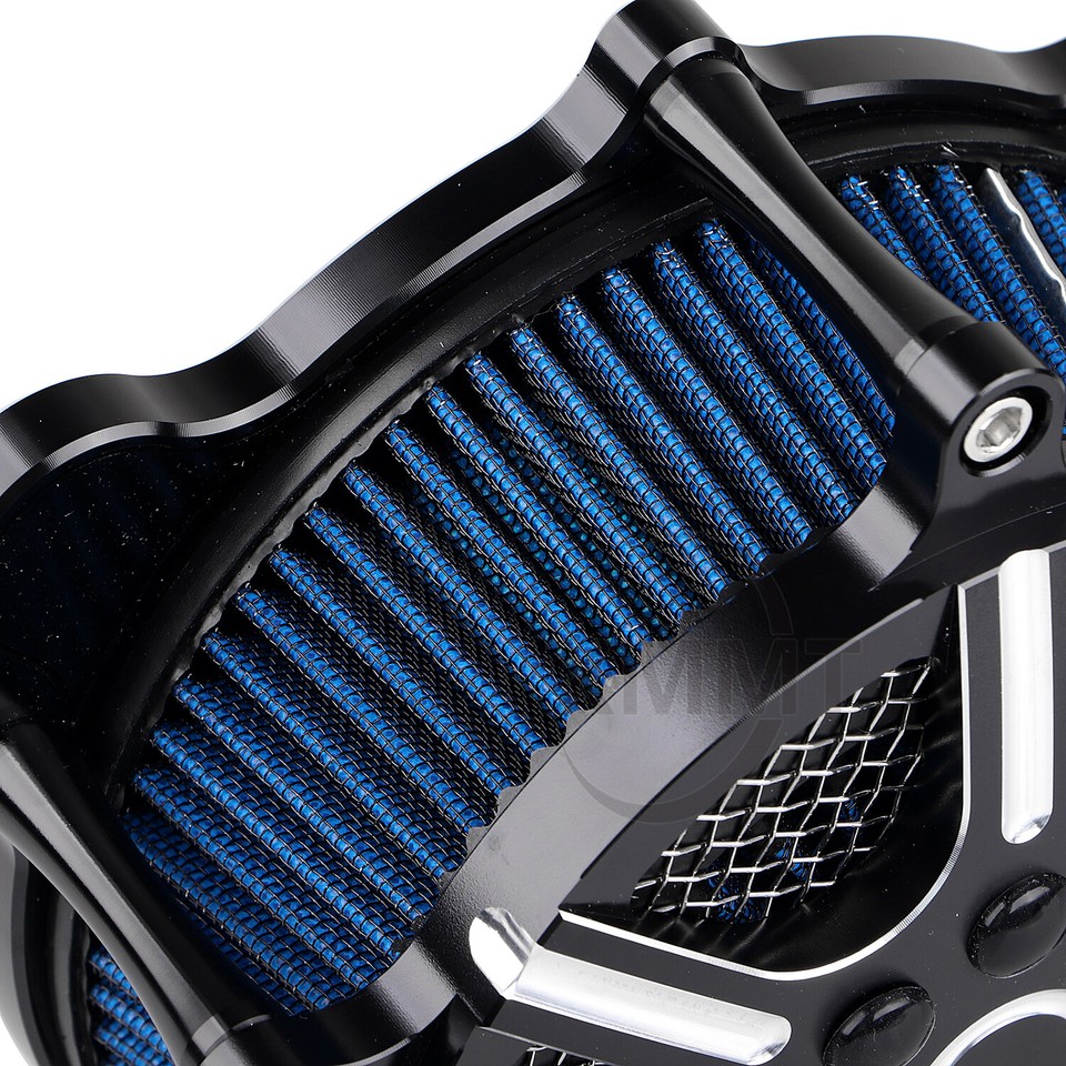 Air Cleaner Blue Intake Filter For Harley Street Glide Road King ...
