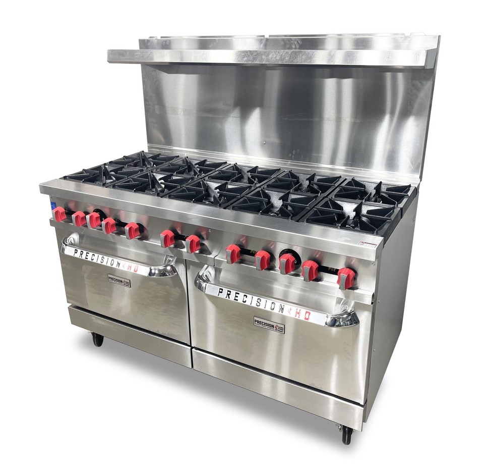10 Burner Gas Range Heavy Duty High BTU Sauté Range | eBay