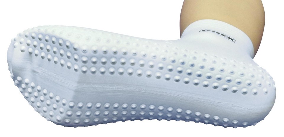 CHEX Swim Socks 100% Latex White Verruca 1 Pair Ladies Mens 6-8 & 9-10 ...