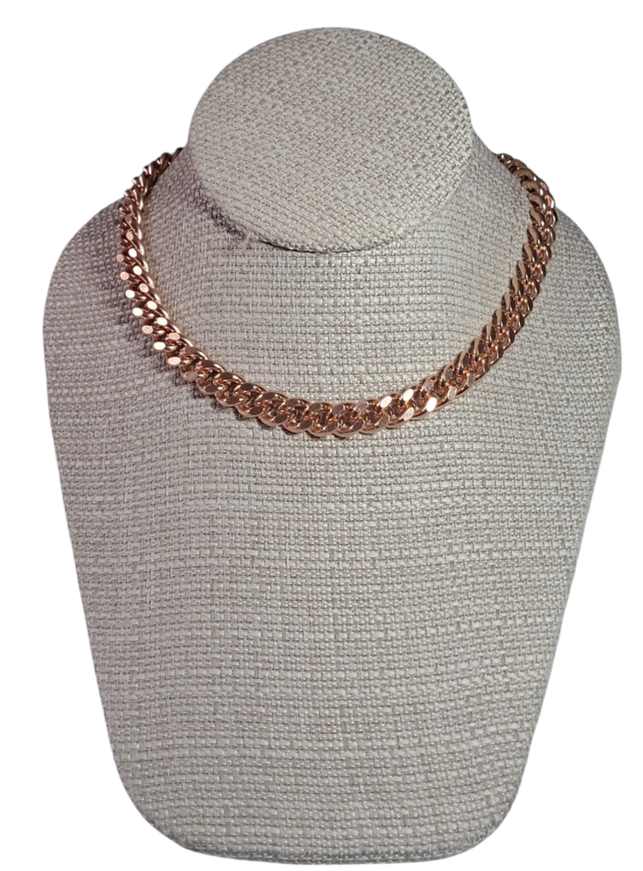 Pure Solid Raw Copper Cuban Chain Arthritis Therapy Curb Link 24 ...
