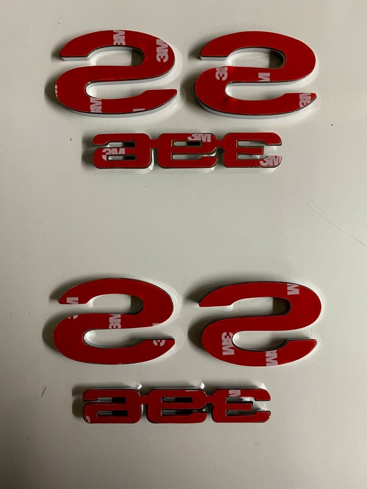 1968 1969 El Camino SS & 396 EZ ON 2 Side Tape Fender Emblem Kit (6 ...