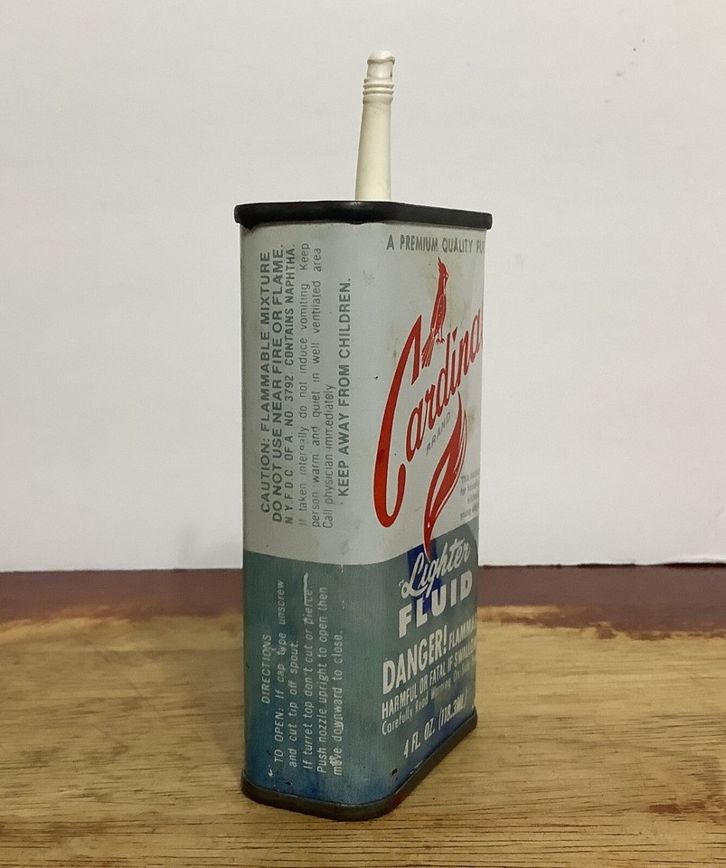 Vintage Cardinal Brand Lighter Fluid Can | eBay
