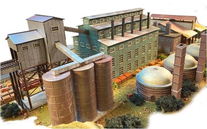 N Scale Architect 10054 C&H Brick & Block Company Kit Trackside ...