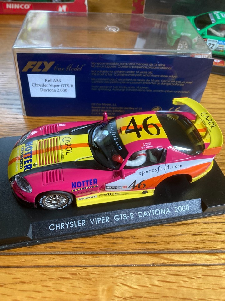 FLY CHRYSLER VIPER GTS SPARES OR REPAIR SCALEXTRIC, SCX, NINCO, TEAM ...