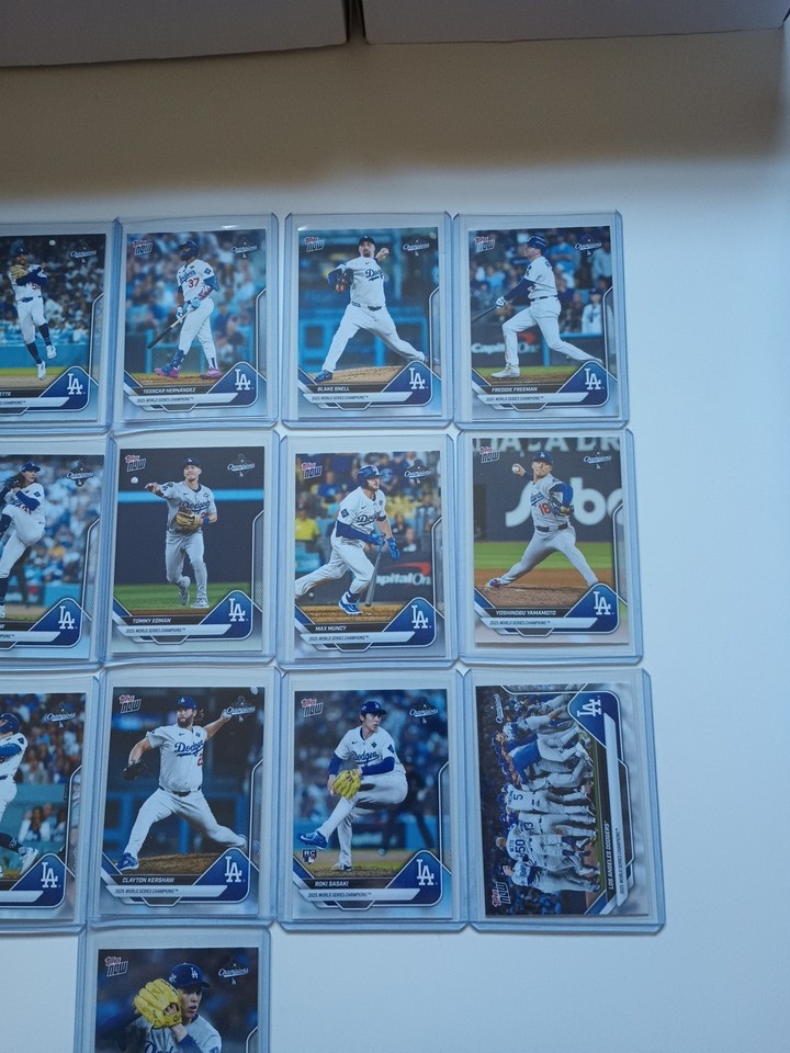 2025 World Series Champions Los Angeles Dodgers MLB Topps NOW 15 Card ...
