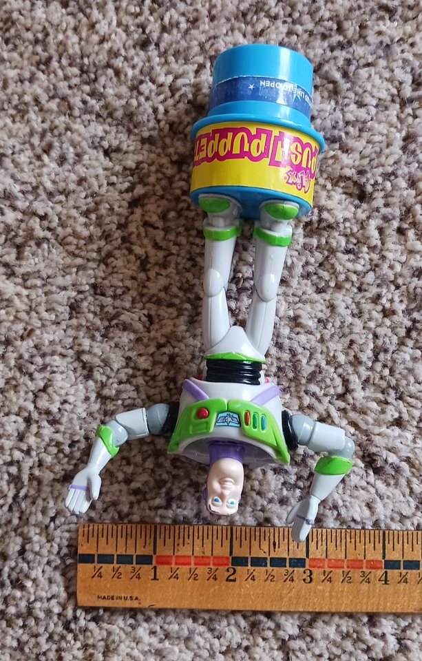 Vintage FLIX PUSH PUPPET BUZZ LIGHTYEAR Candy Topper Toy 1999 by ...