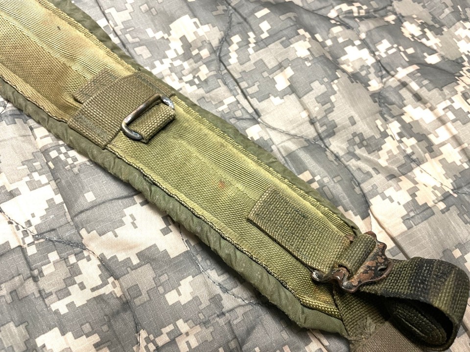 US ARMY ALICE LARGE GREY Buckle Pistol Belt, 2 Ammo Pouches, Suspenders ...