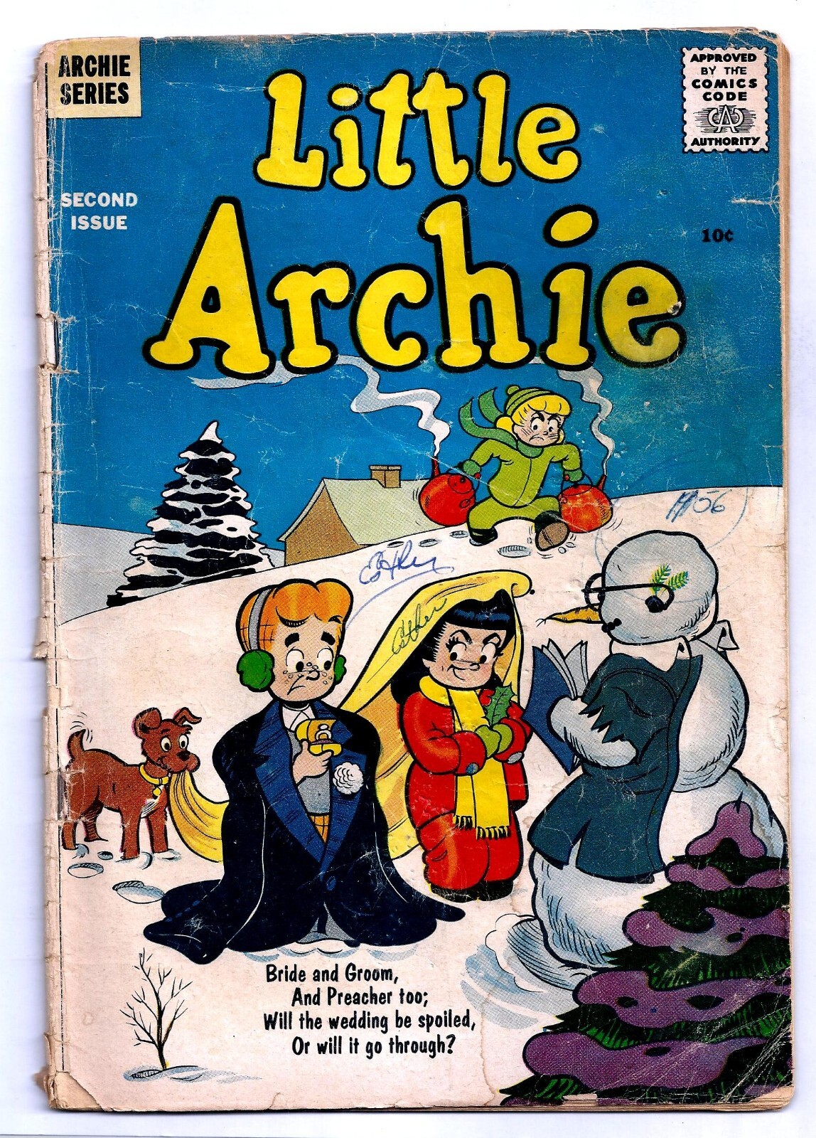 LITTLE ARCHIE # 2 GOLDEN AGE ARCHIE COVER 1957 IN GOOD- 1.5 UNRESTORED ...