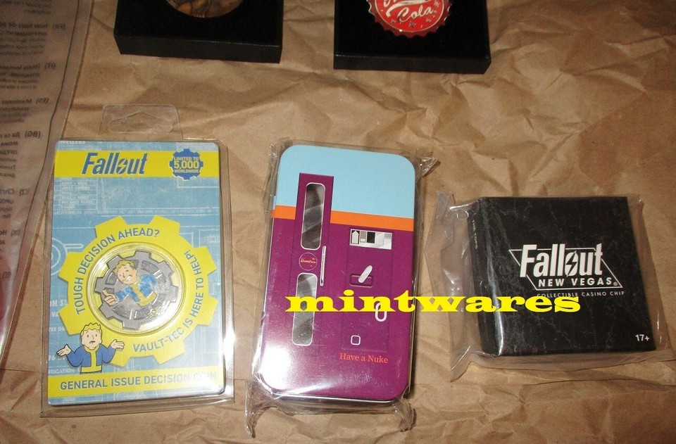 Fallout Nuka Cola Quantum NCR Coin Stocking Figure Bottle Vault Tec FNV ...