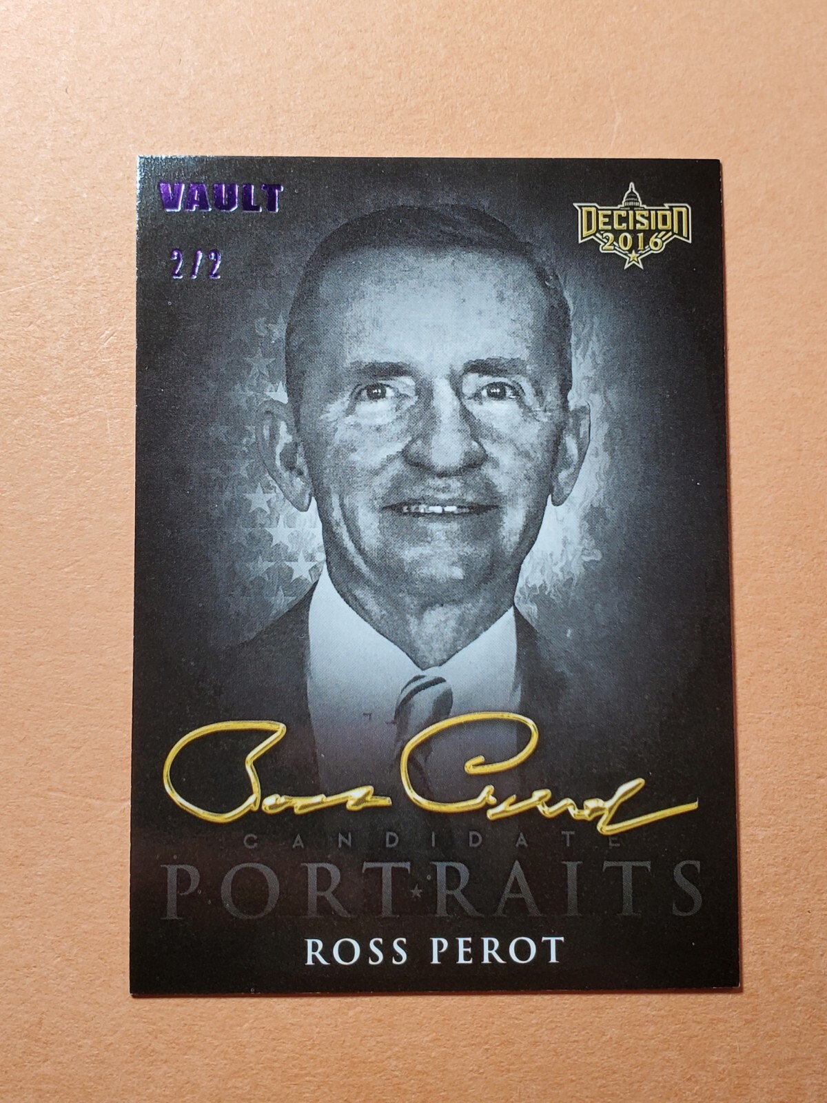 2016 Decision Ross Perot Candidate Portraits 2/2 PURPLE VAULT stamped ...