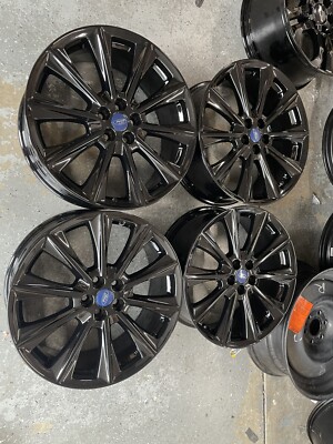 Ford Edge 20" inch Factory Oem Gloss Black Wheels Rims Set Of 4 10107 ...