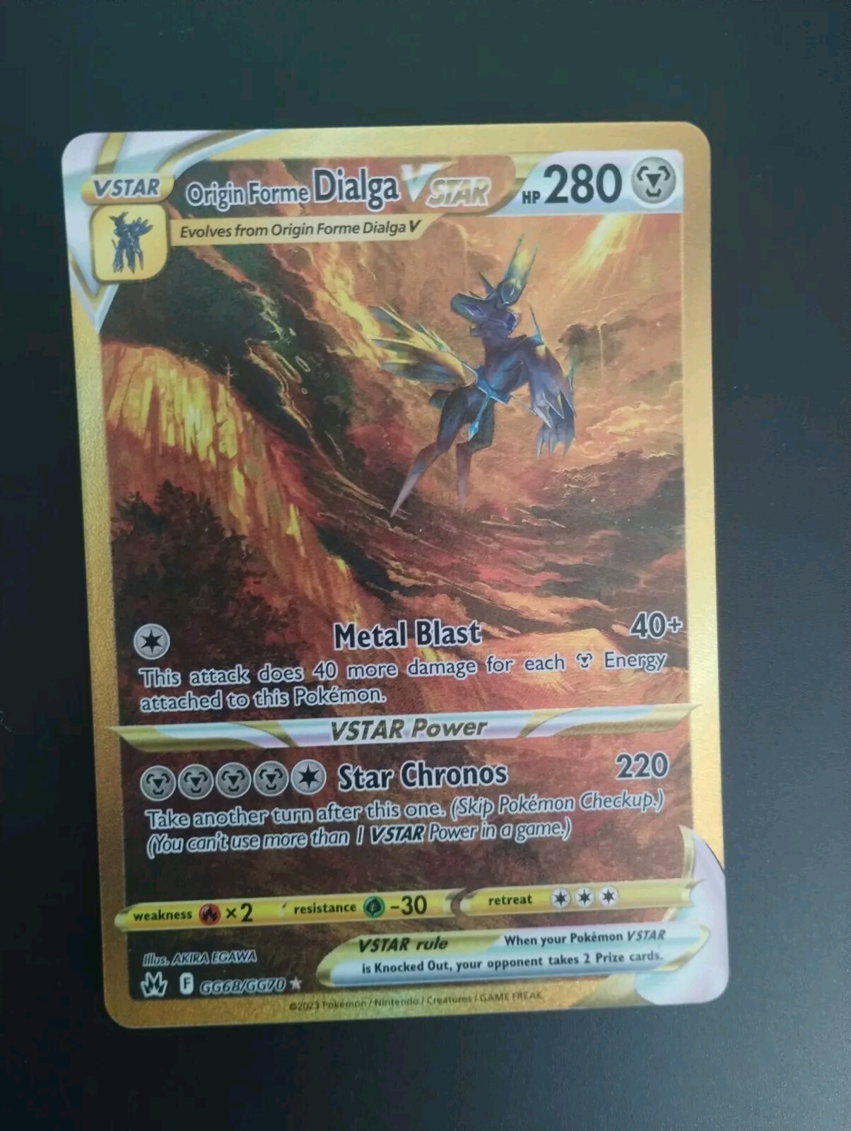 Pokémon TCG Origin Forme Dialga VSTAR Crown Zenith: Galarian Gallery ...
