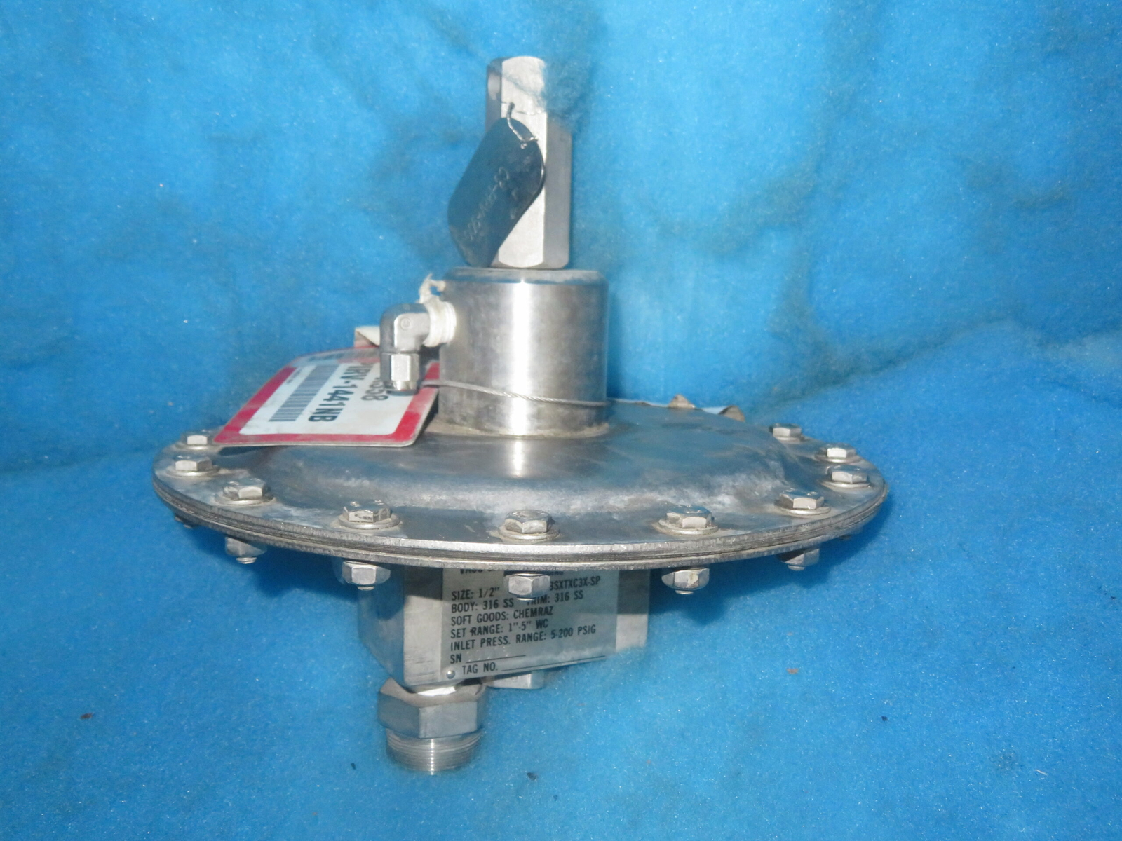 Valve Concepts Vacu-Gard 3SXTXC3X-SP 316SS 1/2" 5-200psig Blanketing ...