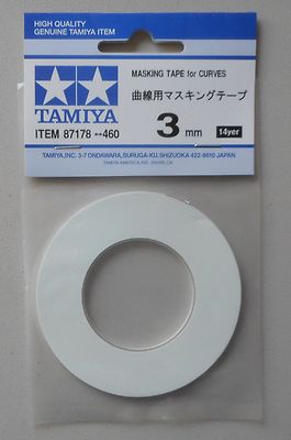 3 MM MASKING TAPE FOR CURVES TAMIYA CAR MODEL MODELING ACCESSORY | eBay