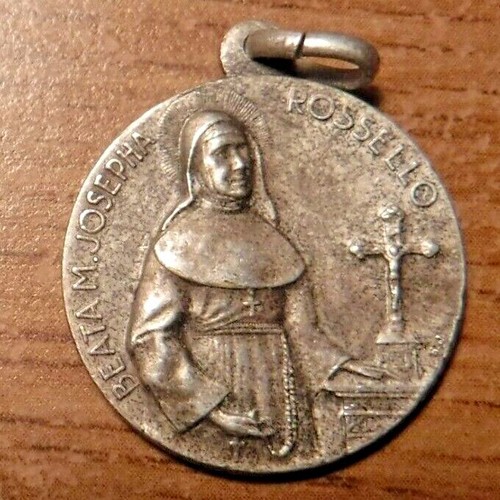 Vintage BLESSED M. JOSEPHA ROSSELLO and St Joseph Catholic Medal | eBay