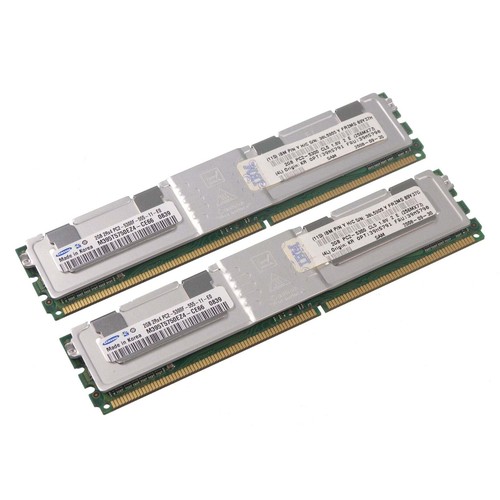 IBM DDR2-RAM 4GB-Kit 2x 2GB PC2-5300F ECC 2R - 39M5790 BladeCenter HS21 ...