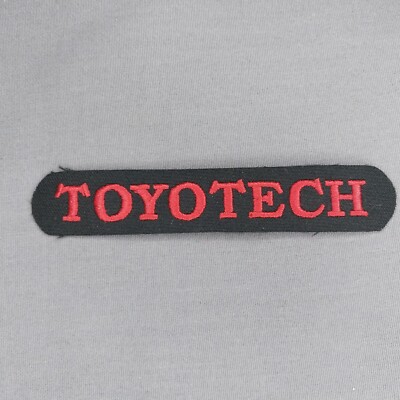 Toyotech Red Black Tab 1" x 5" Patch Tokyo Japan Technology | eBay