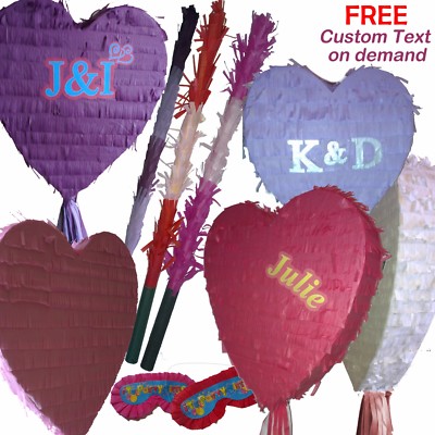 Heart Pinata Wedding Prom Hen DO Birthday Girls Anniversary Valentines ...