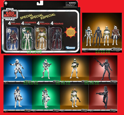 Star Wars Vintage Coll. 3.75" Bad Batch EXCLUSIVE 4pk Captain Rex ...