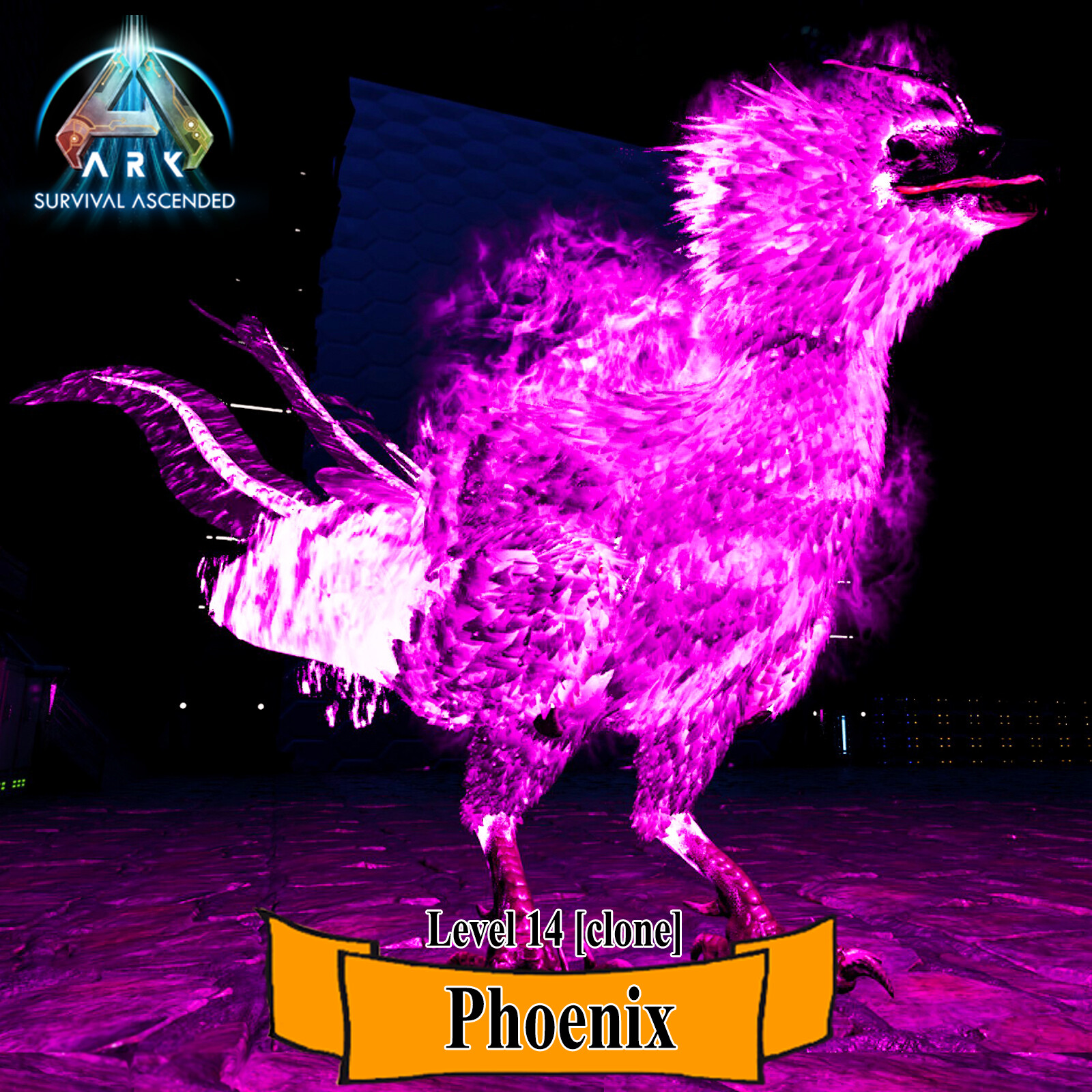 Ark Ascended PC/PS5/XBOX-Official PVE- Colored Phoenix Level 14 Male ...