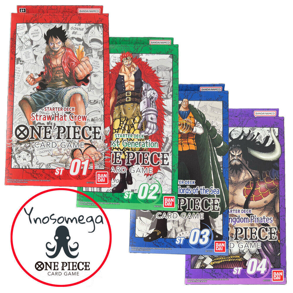 One Piece Card Game TCG Starter Decks EN ST01-ST04 | eBay