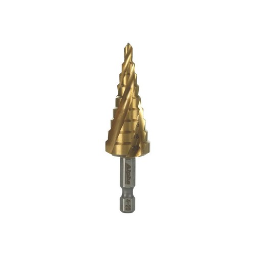Alpha Alpha C9STSFM4-20QR | 4-20mm 4 Flute Spiral Step Drill | 9 Steps ...