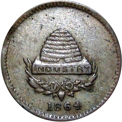 1864 Huntington Indiana Civil War Token Bippus & Morgan Beehive R6 | eBay