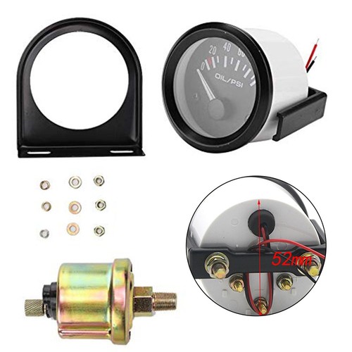 Automotive Oil Pressure Monitor 52mm for For 12v Vehicle Engine Testing ...