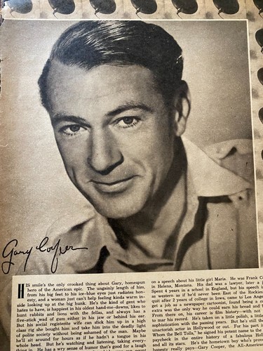 Gary Cooper, Betty Hutton, Double Full Page Vintage Pinup, aa | eBay