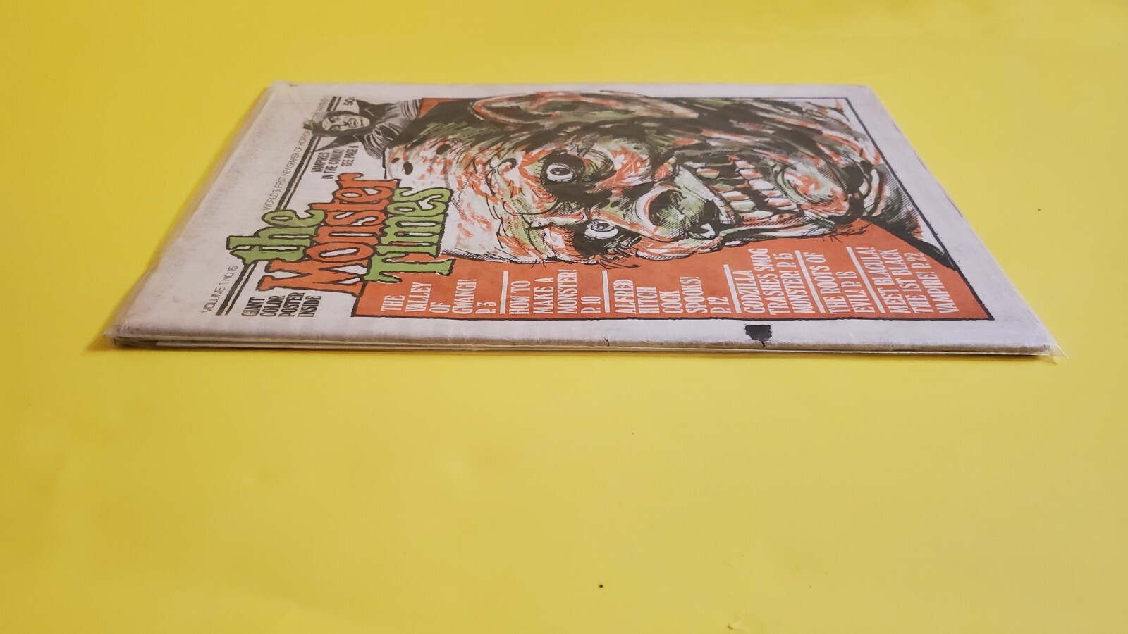 THE MONSTER TIMES #15 (1972) HORROR FANTASY NEWSPAPER MAGAZINE - NICE ...