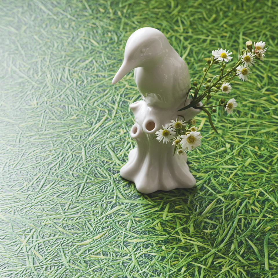Realistic Grass Vinyl Flooring Bathroom Kitchen Conservatory Foam Sheet ...