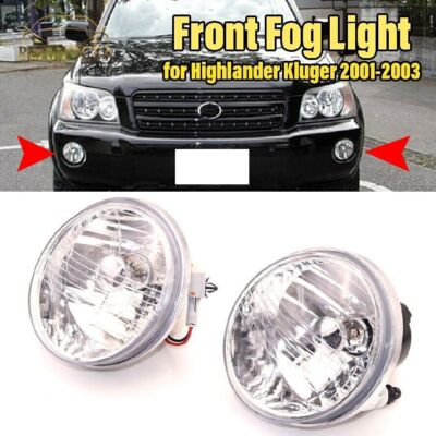 Fit For Toyota HIGHLANDER KLUGER 2001-2003 Bumper Lamps Fog Lights ASSY ...