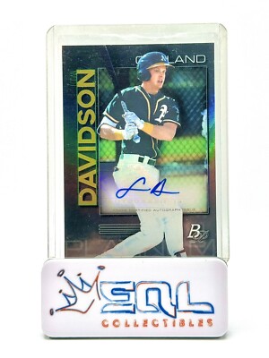 2020 Bowman Platinum Logan Davidson Prospect Autograph Auto #TOP-37 ...